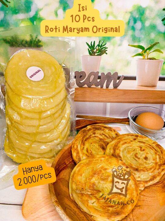 Roti Maryam Original Roti Cane Roti Canai Rasa Original Gurih Isi 10