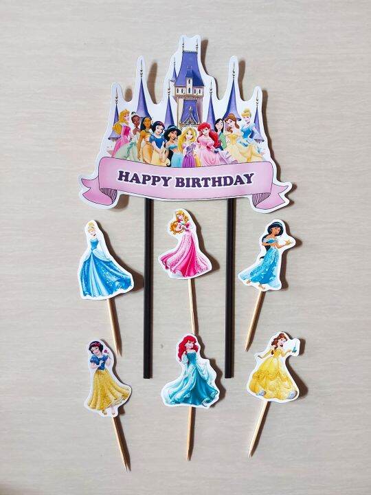 TOPPER PRINCESS / CAKE TOPPER PRINCESS / TOPPER KUE PRINCESS DISNEY ...