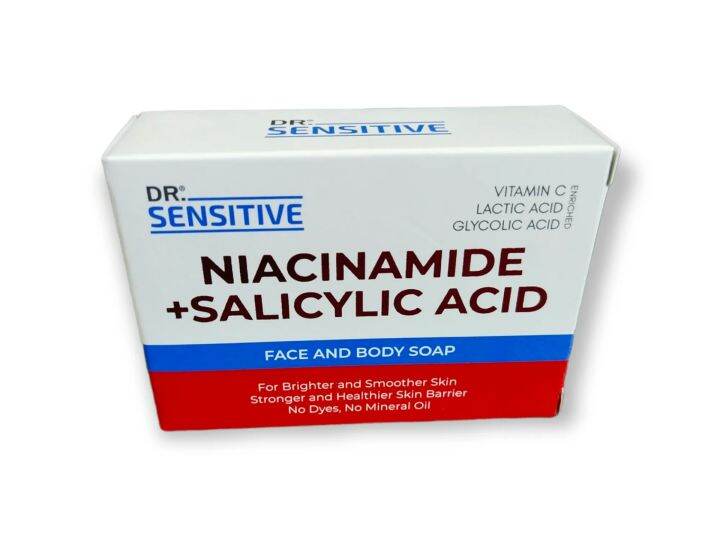 DR. SENSITIVE NIACINAMIDE + SALICYLIC ACID FACE and BODY SOAP 120g ...