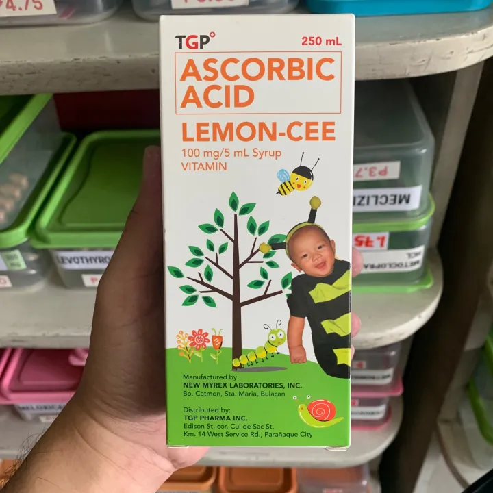 (Ceelin Generic) Lemon Cee Ascorbic Acid Syrup for Kids (Orange Flavor ...