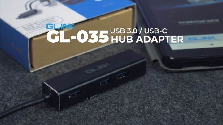 4 Port USB HUB v3.0 GLINK GL035 ฮับ ยูเอสบี (Black) | Lazada.co.th