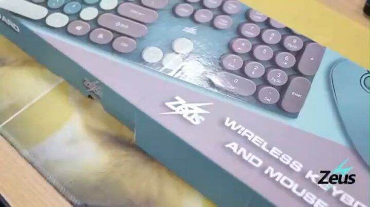 Ninja K-200 Slim Quiet 2.4GHz Colorblock Wireless Keyboard and Mouse ...