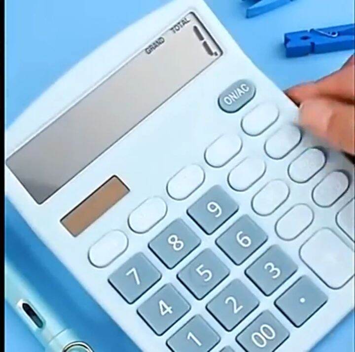 Portable Desktop Electronic Calculator 12-Digit Large LCD Display ...