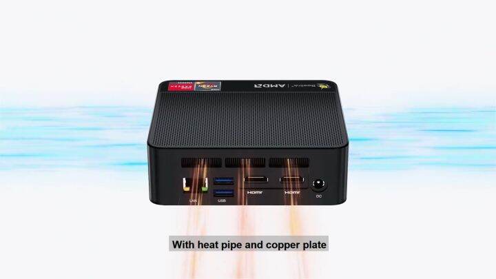 Beelink SER5 Mini PC AMD Ryzen 7 5700U Mini PC Windows 11 2X DDR4 Pcle3 ...