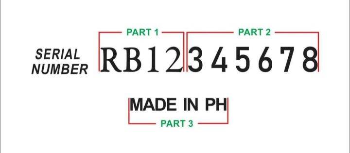 PERSONALIZED SERIAL NUMBER WATERSLIDE DECAL (YOUR OWN SERIAL NUMBER ...