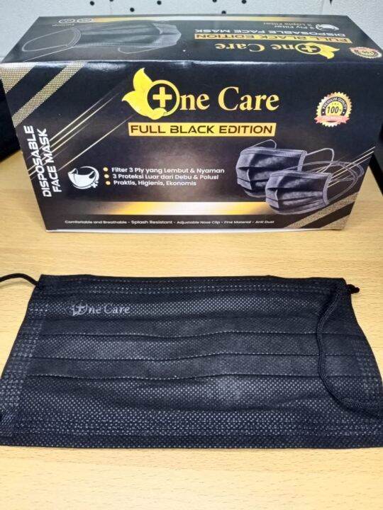 Masker Earloop hitam ne care isi 50pc | Lazada Indonesia