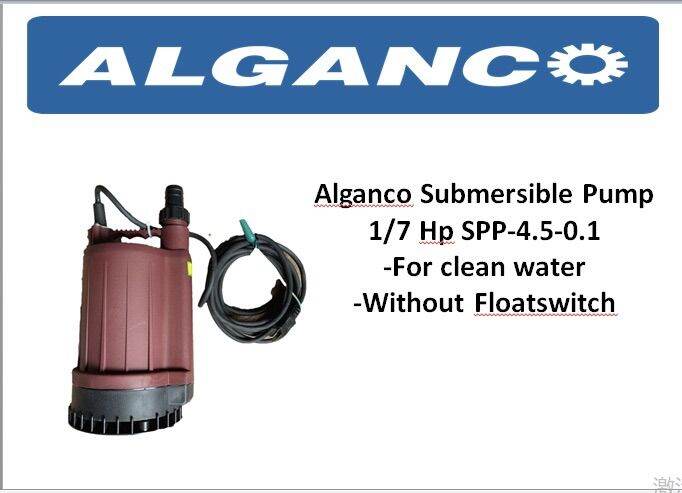 Alganco Submersible Pump 1/7 hp Clean Water SPP2-4.4-0.1 | Lazada PH