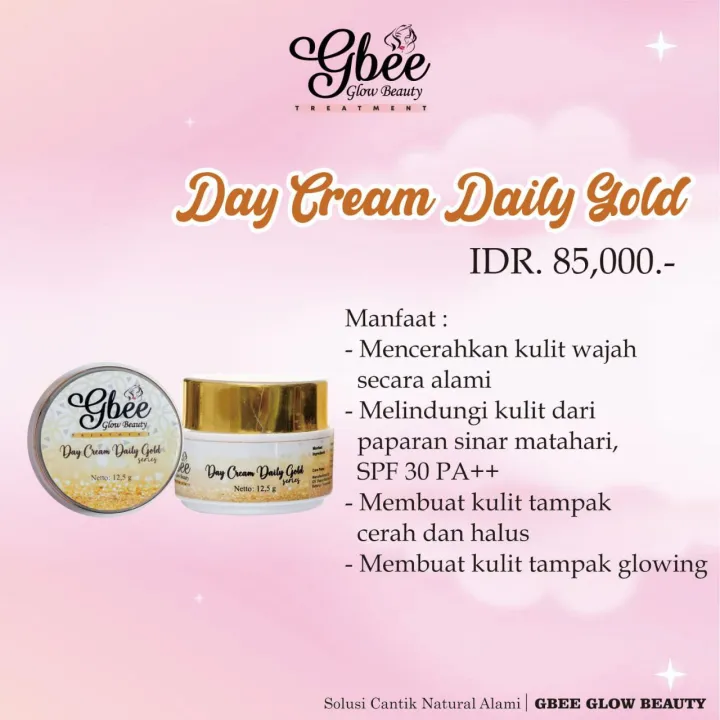 GBEE GLOW BEAUTY TREATMENT DAY CREAM GOLD | Lazada Indonesia