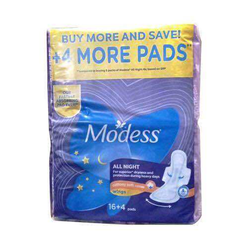 Modess All Night Upsizing 20pcs 1pack | Lazada PH