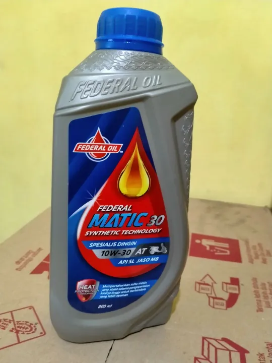 Oli Federal Matic ECO MAXX Botol Abu 10W-30 JASO MB motor matic 800 ml | Lazada Indonesia