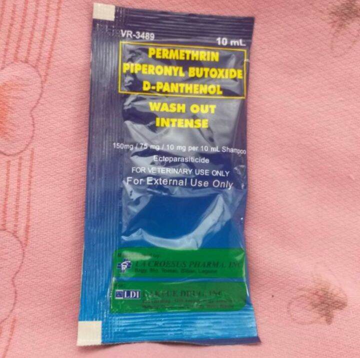 Wash Out Intense (Permethrin Piperonyl Butoxide D-Panthenol) 10ml ...