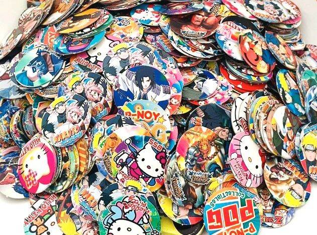50 pcs POGS Assorted Designs Batang 90s Games for Kids Play Time ...