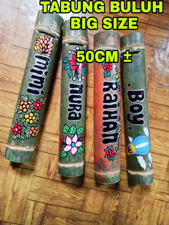 TABUNG BULUH SIZE BESAR 50cm± | Lazada