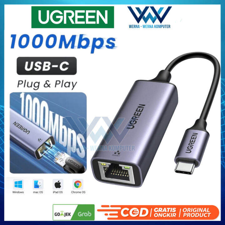 UGREEN USB TYPE C to Gigabit Lan 10/100/1000Mbps Ethernet adapter ...