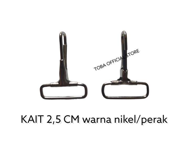 kait besi 2,5 cm/pengait centelan tas/kew kew / pengait tali tas warna ...