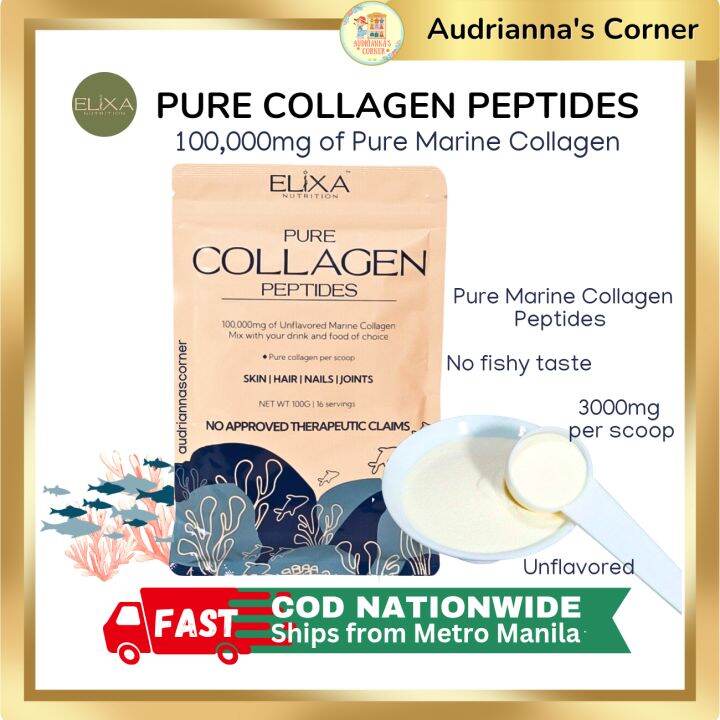 ELIXA NUTRITION PURE COLLAGEN PEPTIDES 100g | Lazada PH