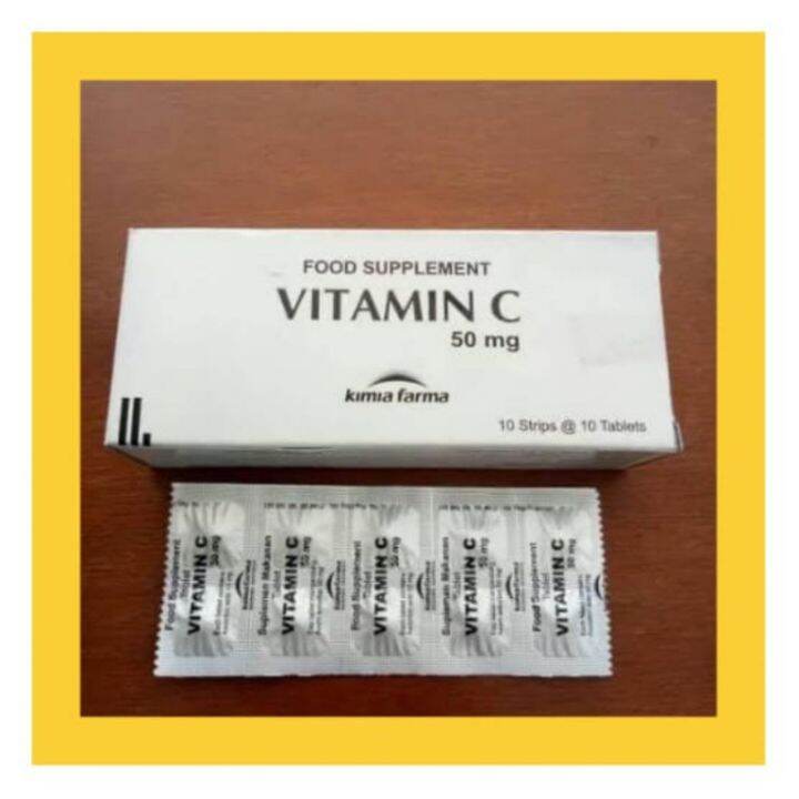 VITAMIN C 50 MG Kimia farma Box 100 tablet | Lazada Indonesia