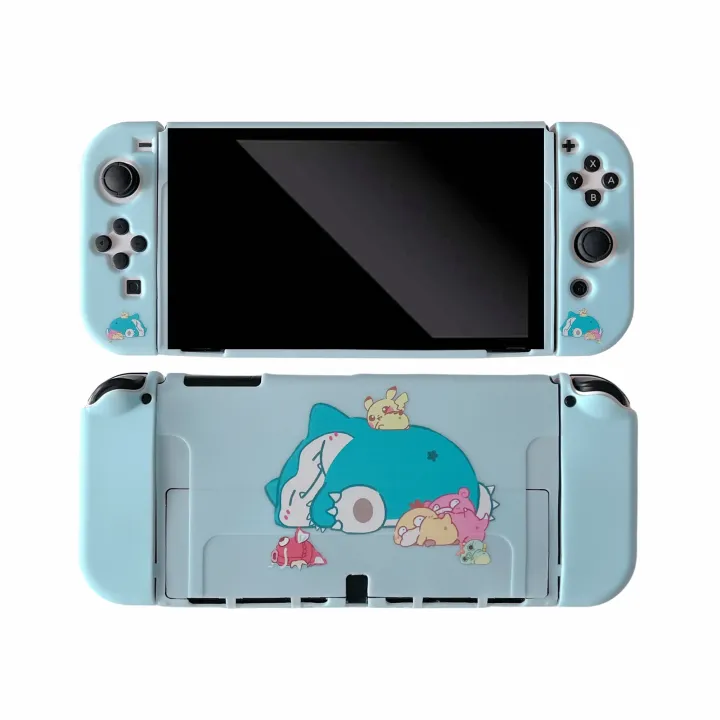 TURTLE BRAND Pocket Monster Snorlax switch Protective case oled all ...