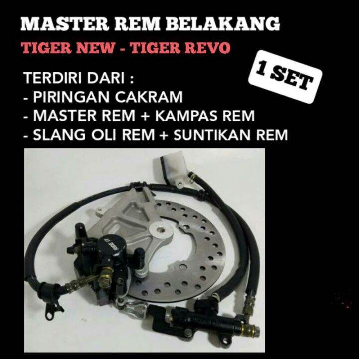 Cakram Set Belakang Tiger New - Revo /Piringan Caliper Rem dudukan ...