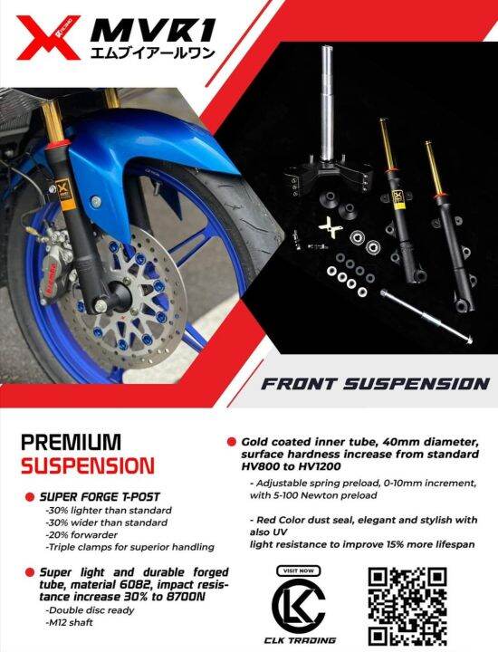 MVR1 FRONT SHOCK ASSY SNIPER 150/155 | Lazada PH
