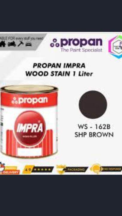 Wood stain impra warna shp brown Cat kayu Propan Impra SHP Brown 1 kg ...