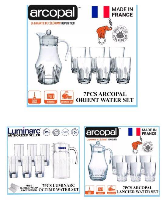 LUMINARC 7PCS WATER SET | Lazada