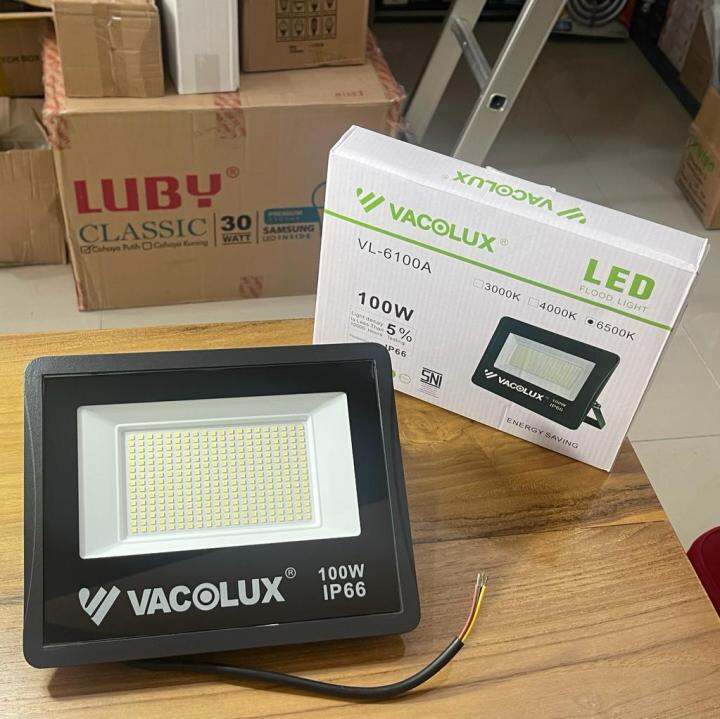 VACOLUX LAMPU SOROT LED 100 WATT / LED OUTDOOR FLOOD LIGHT VL-6100A | Lazada Indonesia