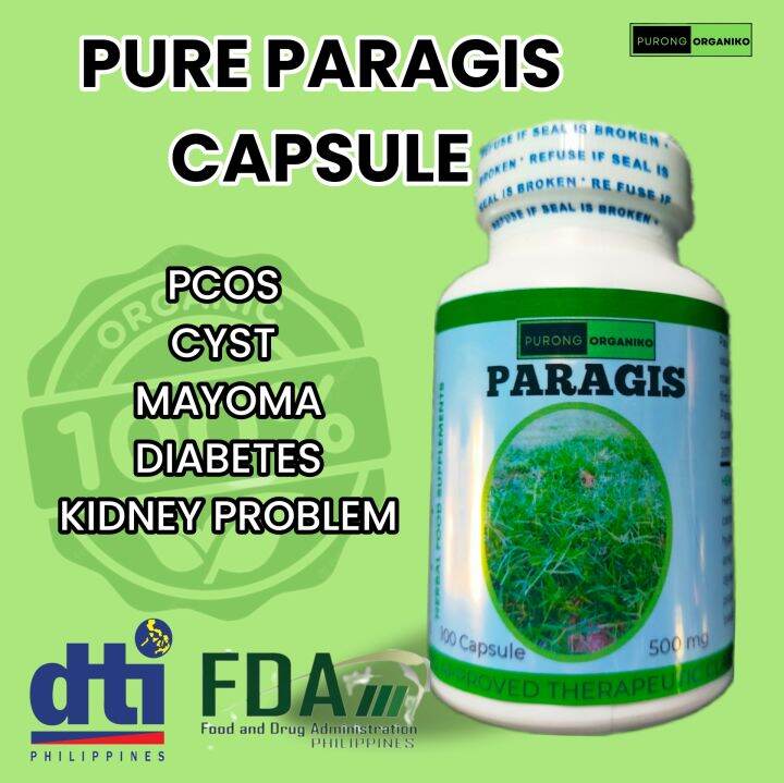 PURE PARAGIS CAPSULE , good for PCOS, MAYOMA, CYST, DIABETES | Lazada PH