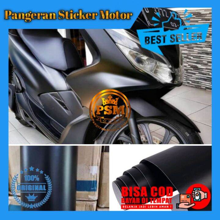 STICKER SKOTLET MOBIL ORACAL WARNA HITAM DOFF/HITAM GLOSY | Lazada ...