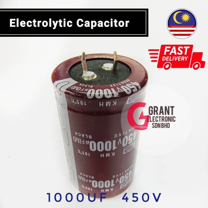 Electrolytic Capacitor 1000uf 450v Ecap Condenser 105°C Nippon Chemi ...