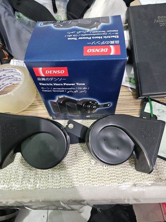 klakson / horn terompet keong klakson mobil 12v DENSO asli | Lazada ...