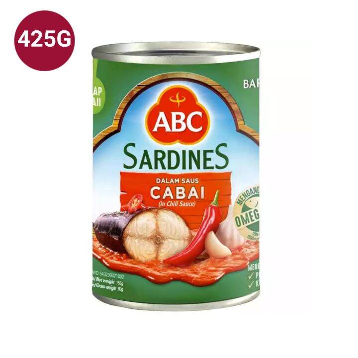 sarden ABC kaleng besar 425gr saus pedas / saus tomat | Lazada Indonesia
