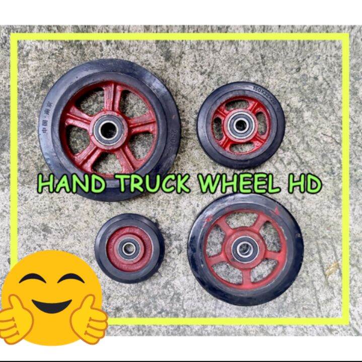 RUBBER WHEEL WITH RIM & BEARING HD RUBBER WHEEL GULONG NG KARTILYA 5",6 ...