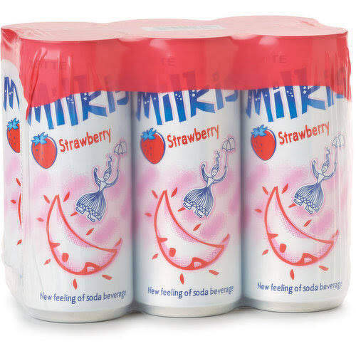 Milkis Strawberry 250mlx6 (Korean Lotte Milkis Carbonated Strawberry ...