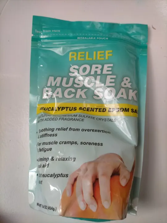 Authentic Relief Epsom Salt Sore Muscle and back Soak 454g | Lazada PH