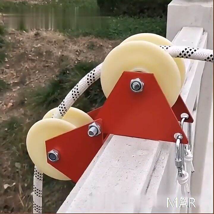 Rope Retract Pulley Sling /Send double hook and tie rope/Safety Rope ...