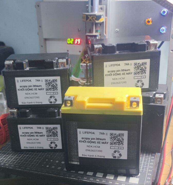 Bình acquy pin lithium - bình ắc quy khởi động xe máy thay thế bình ...
