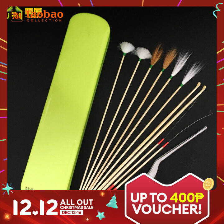 Ear Picking Bamboo Handle Goose Feather Stick Ponytail Feather Crane ...