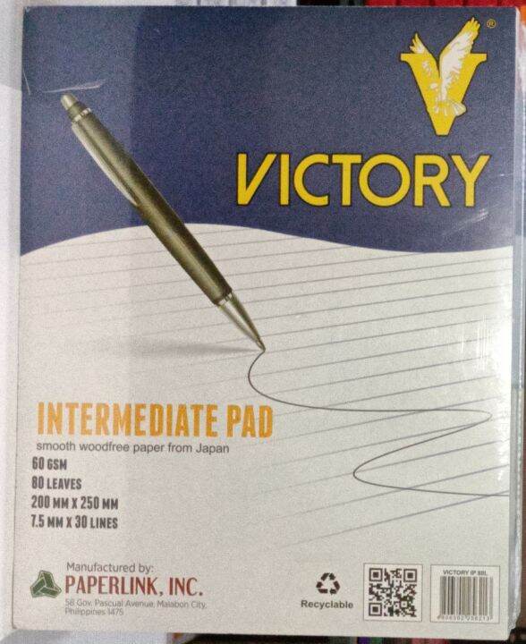 Paperlink Victory intermediate pad smooth woodfree paper from Japan ...