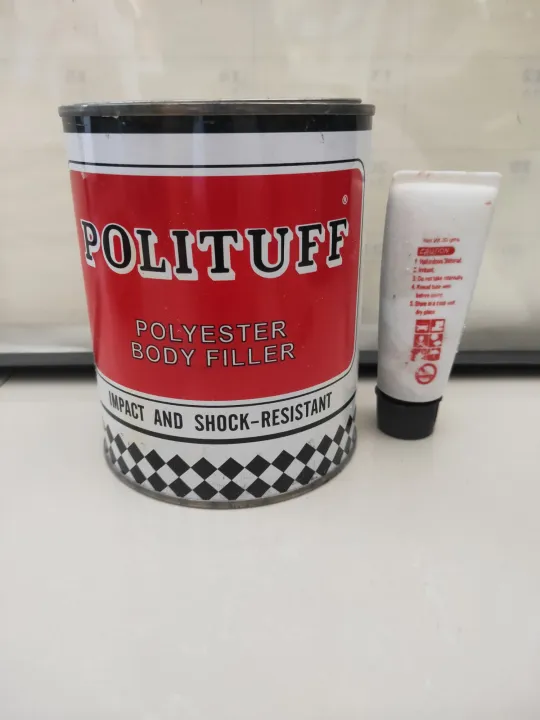 polituff polyester boby filler LT W HARDENER | Lazada PH