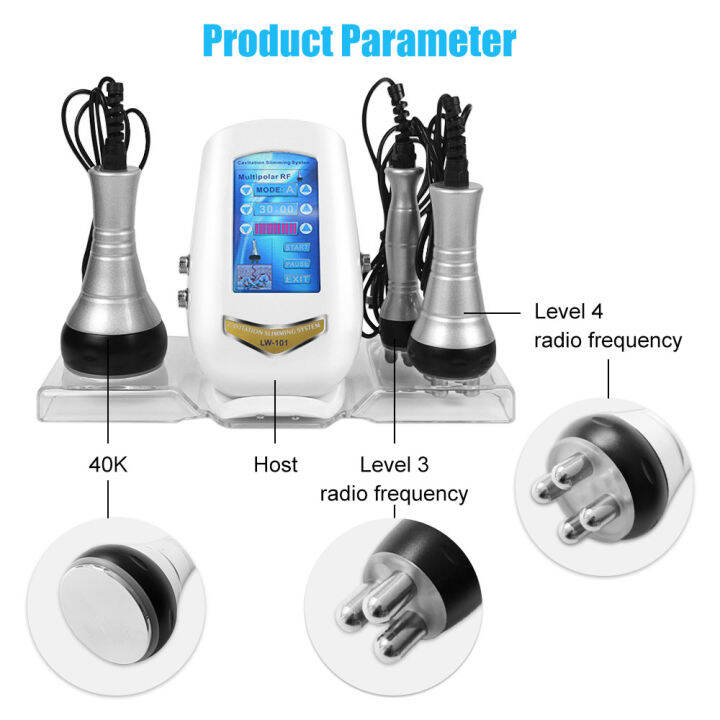 Suolaer 40k Multipolar Rf Ultrasonic Body Slimming Machine Cavitation ...