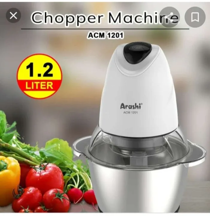 mesin Chopper araashi ACM 1201 ( 1,2 liter)/ mesin penggiling daging ...