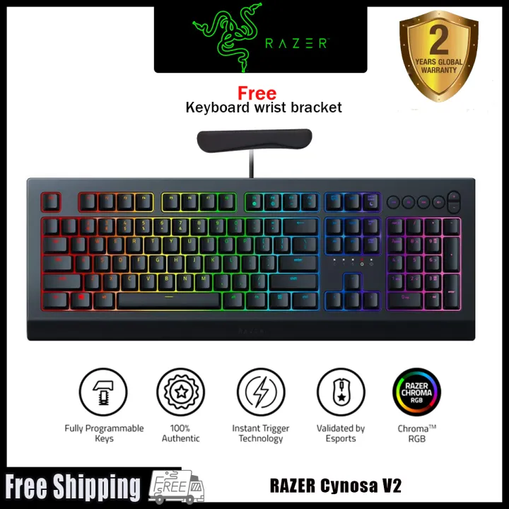 Razer Cynosa V2 Gaming Keyboard: Customizable Chroma RGB Lighting ...