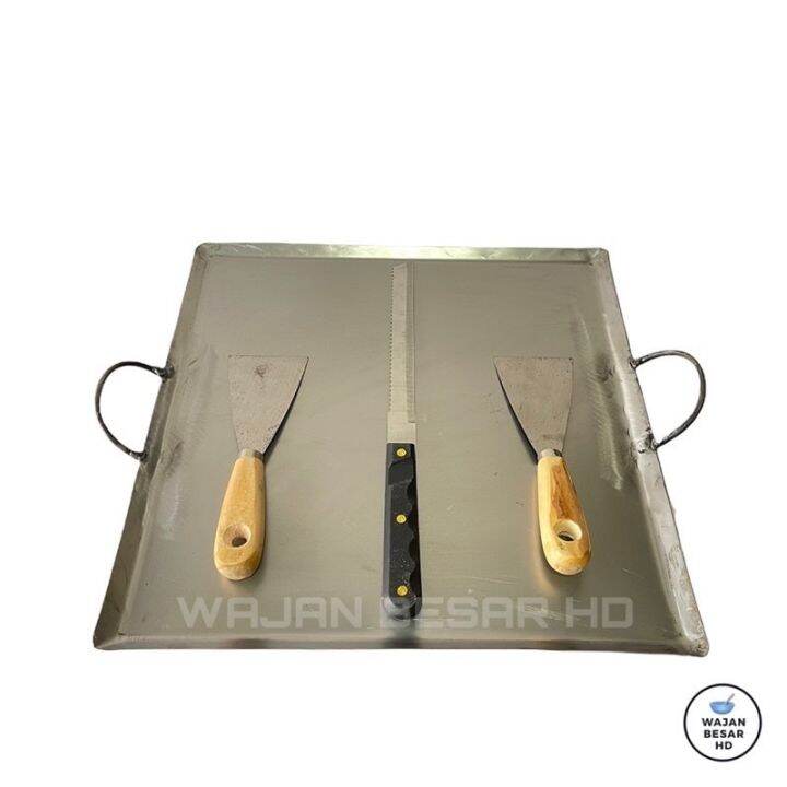 Wajan Set 35x35cm Pisau Kape 2 Pembakaran Roti Kebab Burger Sosis ...