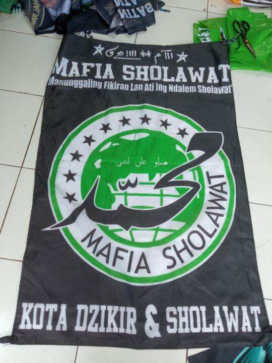 bendera mafia sholawat ukuran 120 x 80 | Lazada Indonesia