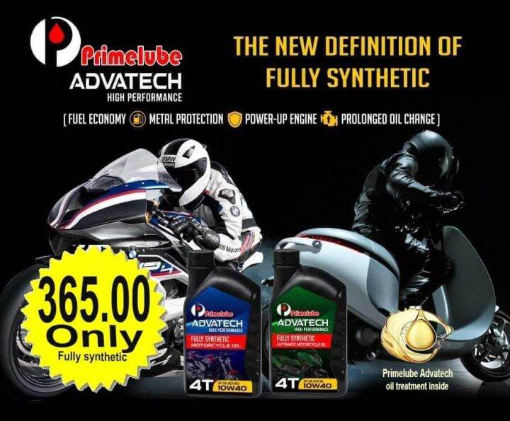 ADVATECH PRIMELUBE Fully Synthetic Motorcycle Oil | Lazada PH