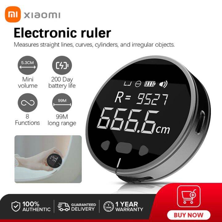 Xiaomi Duka 8 in 1 Electronic Tape Measure LCD Display Digital Ruler ...