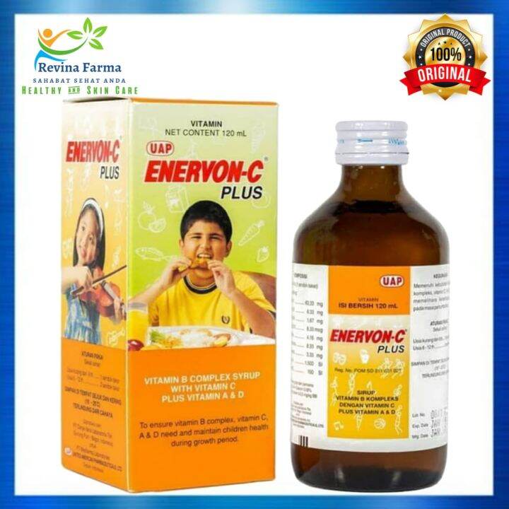 Enervon C Syrup 120ml Vitamin nafsu Makan anak, Vitamin daya tahan ...