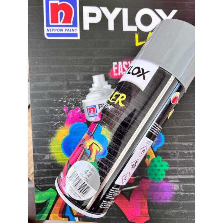 Nippon Pylox Lazer spray tin 400cc/Solid/Matt Black/Clear/Metallic/Anti ...