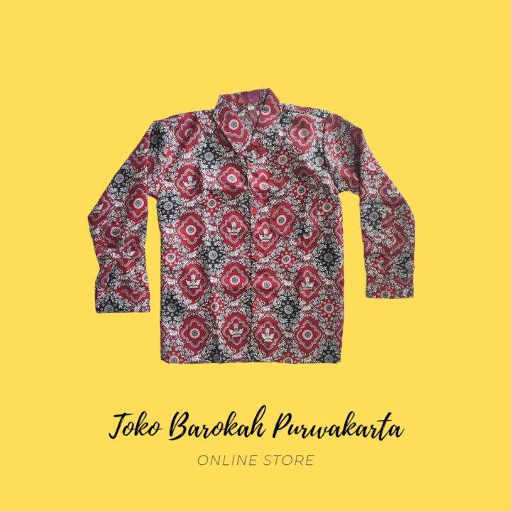 baju seragam batik nasional sd merah | Lazada Indonesia